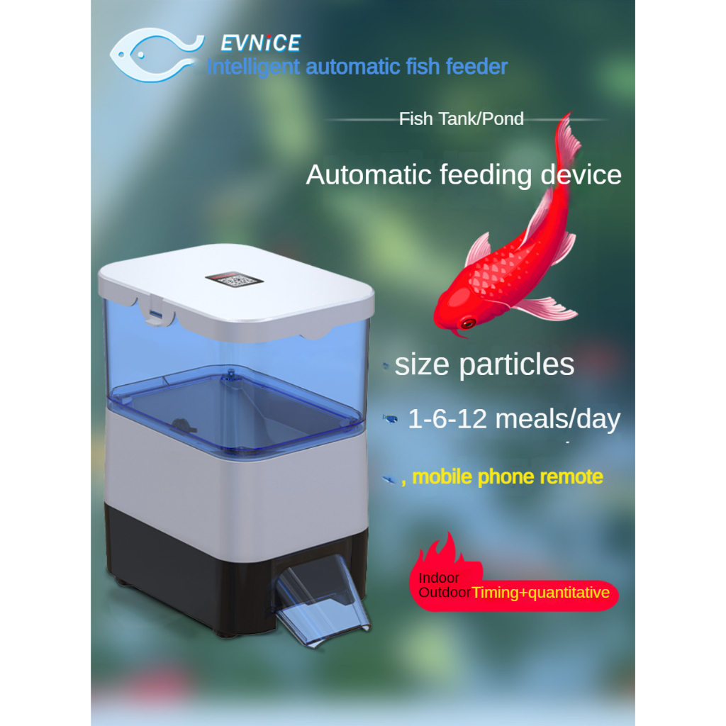 Automatic Smart Fish Feeder Feeder Indoor Large Fish Tank Automatic ...