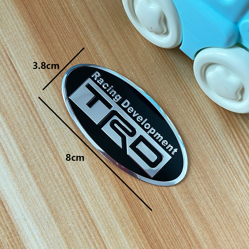 *READY STOCK*3D Car Sticker Metal Front & Rear Sign TRD SPORTS Logo ...