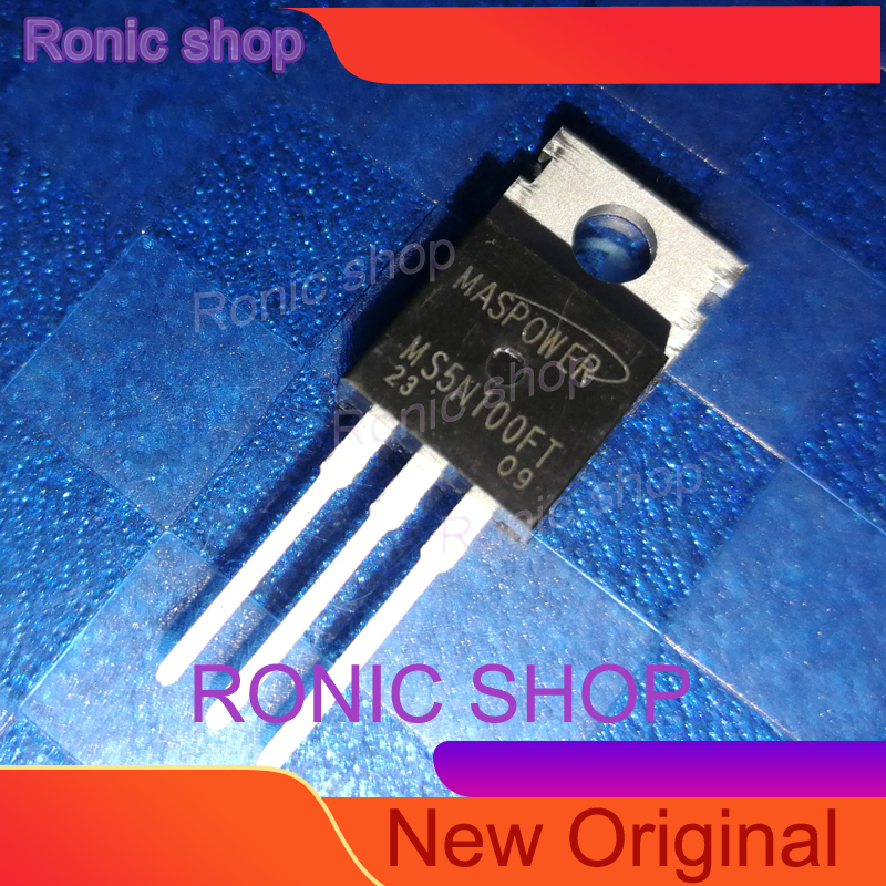 5PCS original and brand new MS5N100FT MS5N100 5A 1000V TO-220 TO220 N channel MOSFET Transistor ...