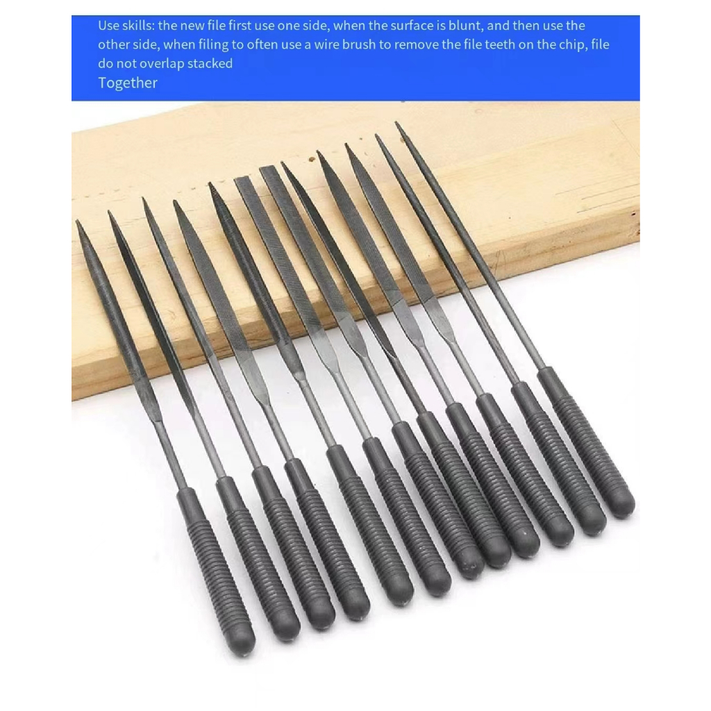 12-piece set of shaped assorted files, trimming modeling files, various ...