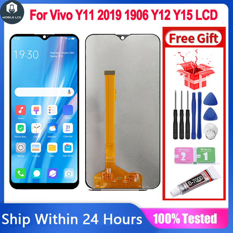 Original LCD For Vivo Y11 2019 1906 LCD VIVO Y12 LCD Vivo Y15 Y17 Lcd Display Touch Screen ...