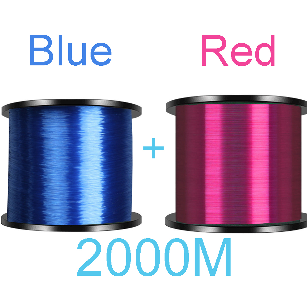2Pcs 1000M Nylon Fishing Japanese Material Line Super Strong ...
