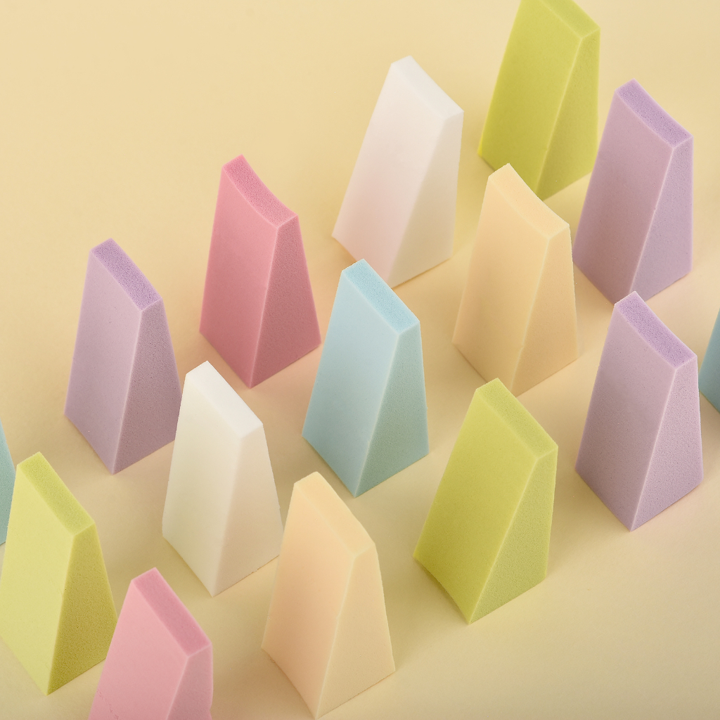 KADS 8pcs/Pack Wedge Triangle Shaped Nail Sponge Cosmetic Sponge Set ...