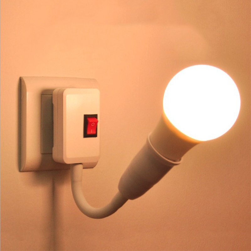E27 Screw Socket In-line Lamp Holder/ Home Energy Saving Wall Light ...