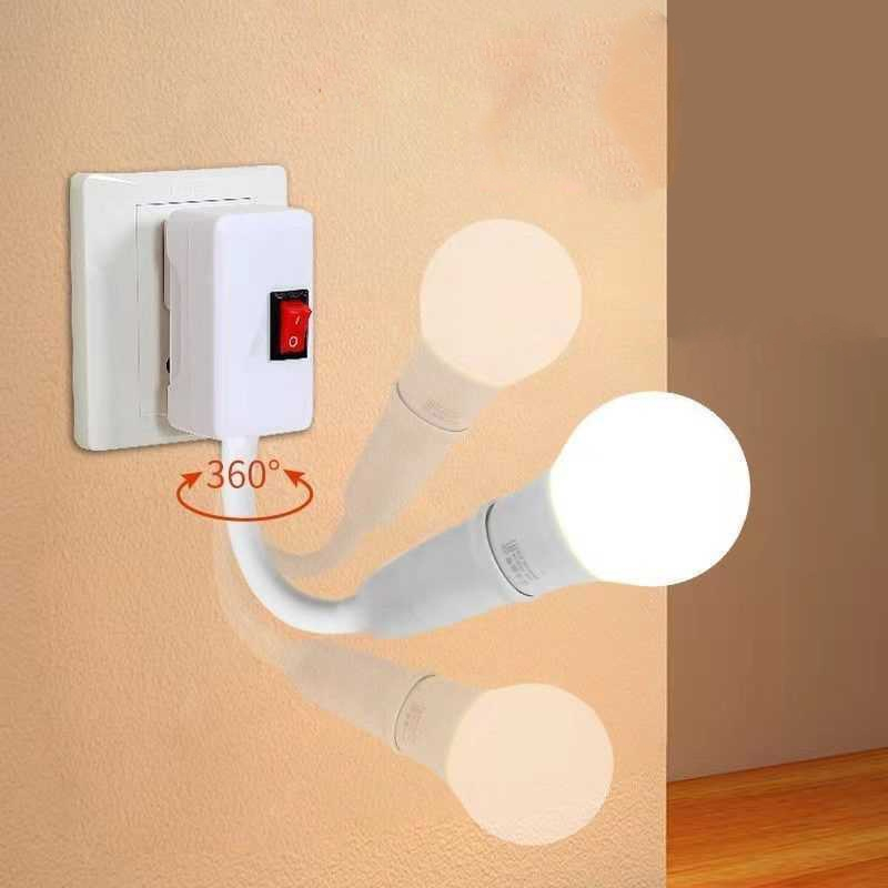 E27 Screw Socket In-line Lamp Holder/ Home Energy Saving Wall Light ...
