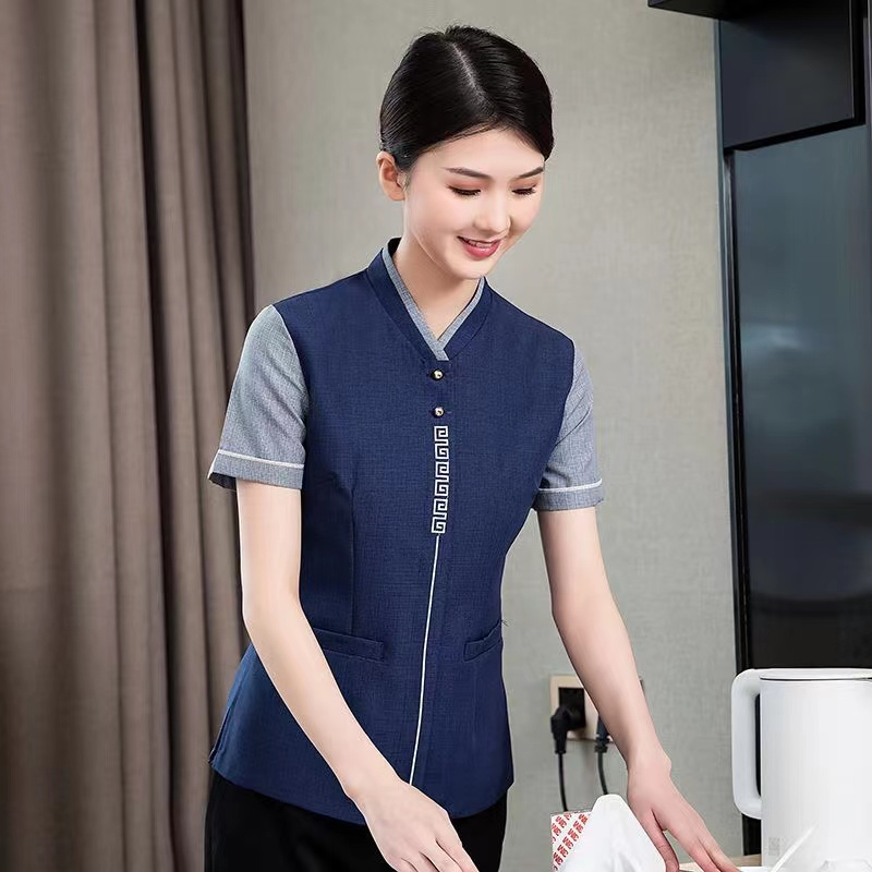 Cleaning Service Unisex Uniform Short Sleeve Property Cleaning Staff ...