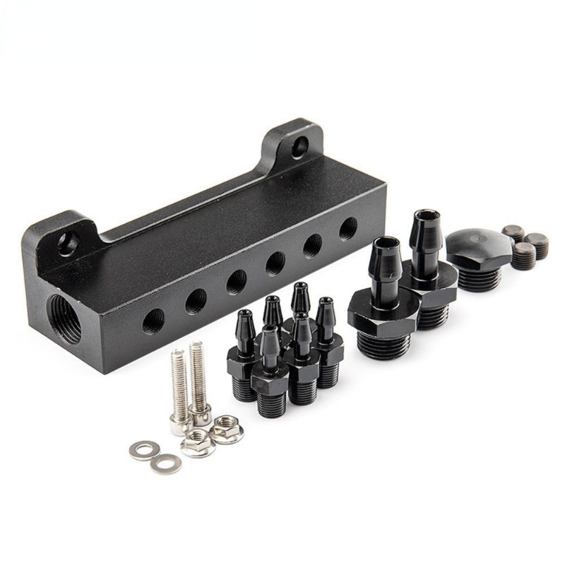 Vacuum Intake Manifold Kit 6 Ports 1/8 NPT Turbocharged Intake Manifold ...