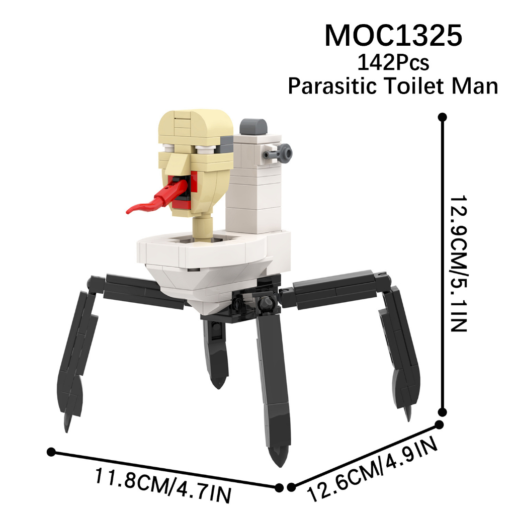 Skibidi toilet building blocks Titan robot Model Speaker Strider ...