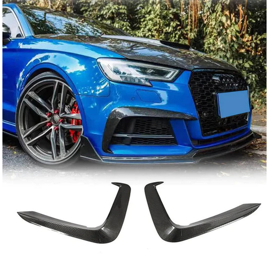 Carbon Fiber Front Bumper Splitters for Audi S5 A5 Sline B9 2017 2018 ...