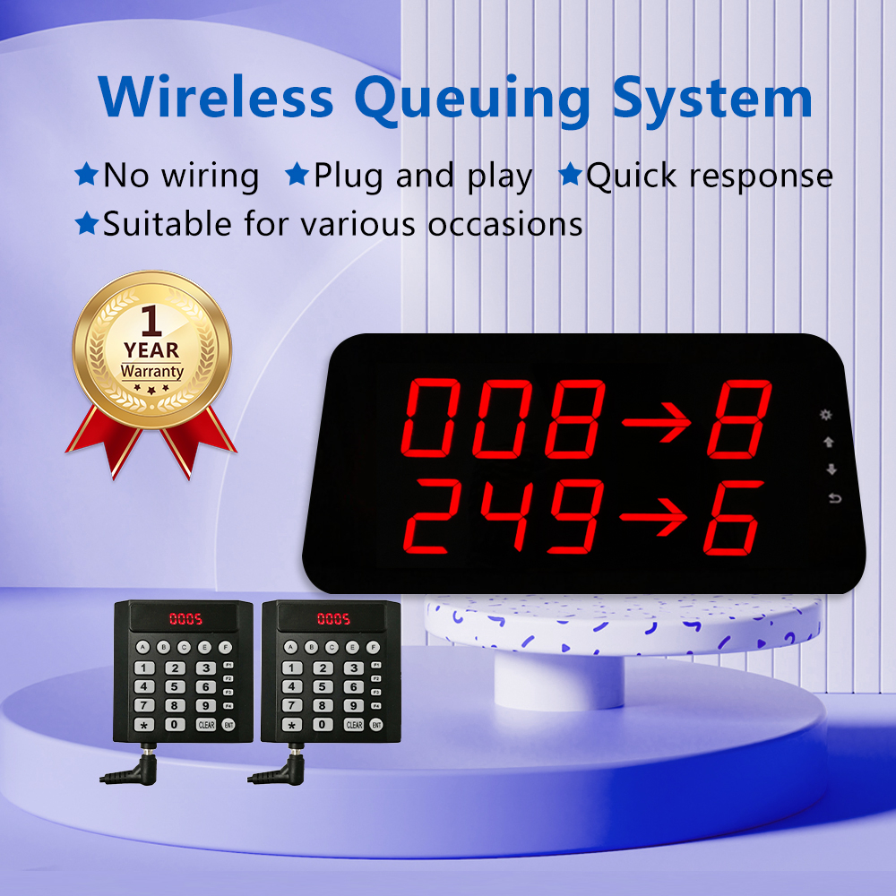 Queue Wireless Calling System for Restaurant Hospital Kitchen Call ...