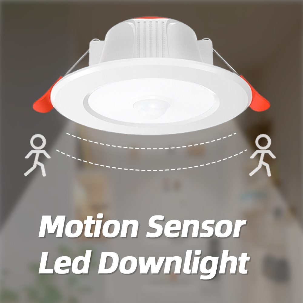 Smart PIR Motion Sensor / Radar Sensor Recessed LED Downlight 9W 12W ...