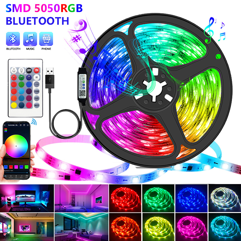 LED Strip Light 5050 2835 USB 5V RGB TikTok Color Changing Strip Light ...