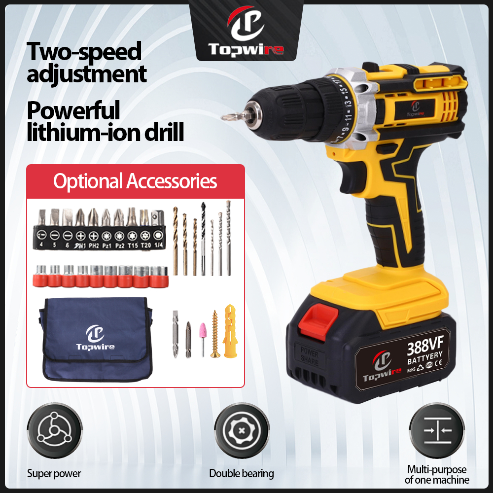 Topwire Impact Drill/Battery Drill/Cordless Drill/Electric Drill ...