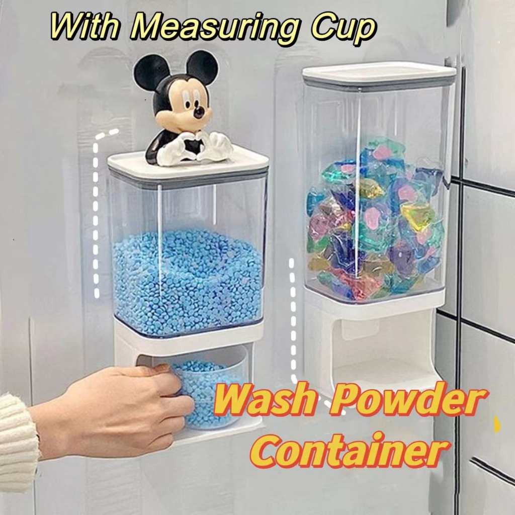 【Tutu】Wash Powder Container Laundry Bead Laundry Detergent Pods Storage ...