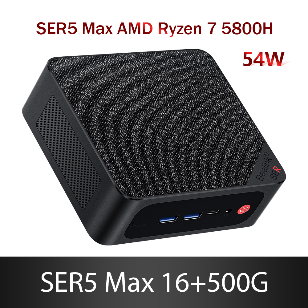2023 Beelink SER5 MAX Ryzen 7 5800H/5850U Mini PC Windows 11 Pro AMD ...