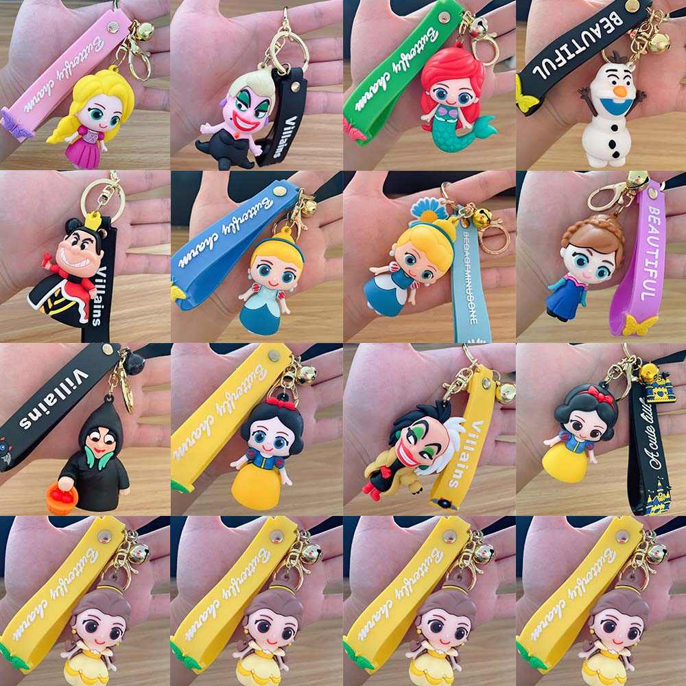 Disney Cute Cartoon Drop Glue Mermaid Elsa Anna Maleficent Rapunzel ...