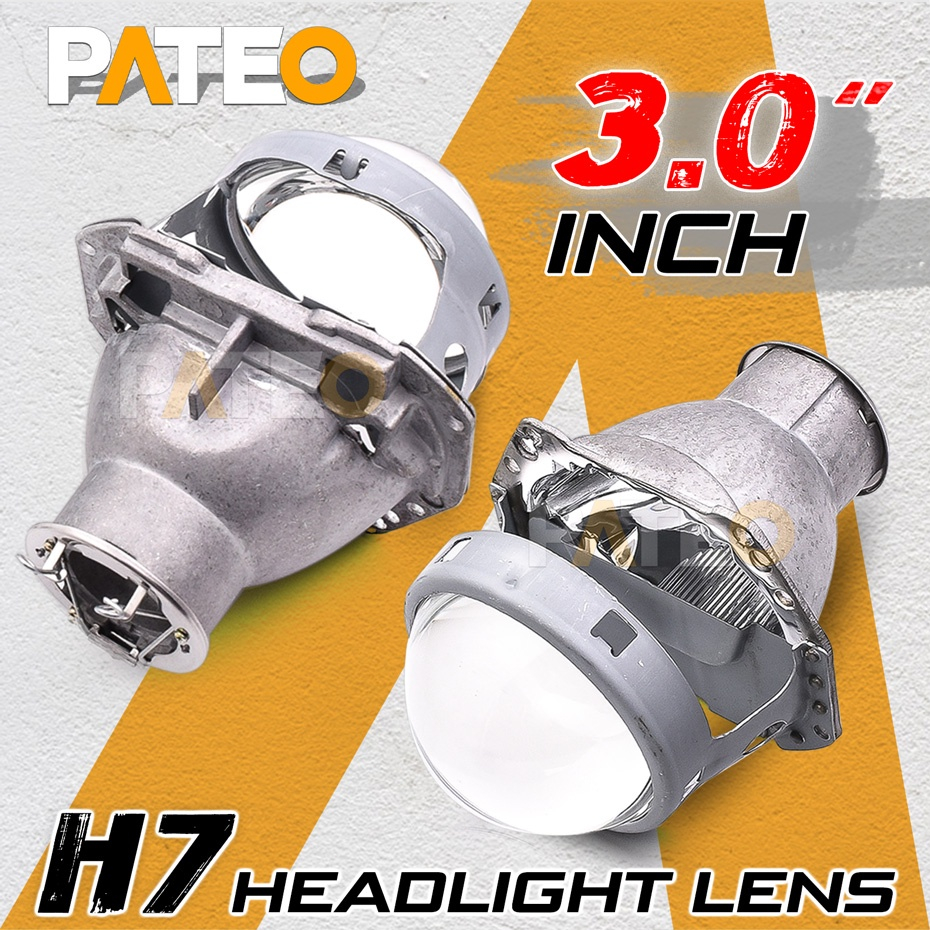 3 inch H7 D2S HID LED Projector Lens Headlights For Hella 3R G5 ...