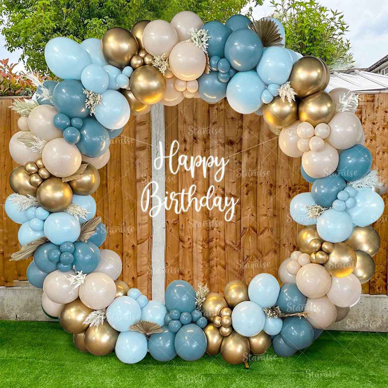 152pcs Sand White Balloons Latex Balon Confetti Balloon Garland Arch ...