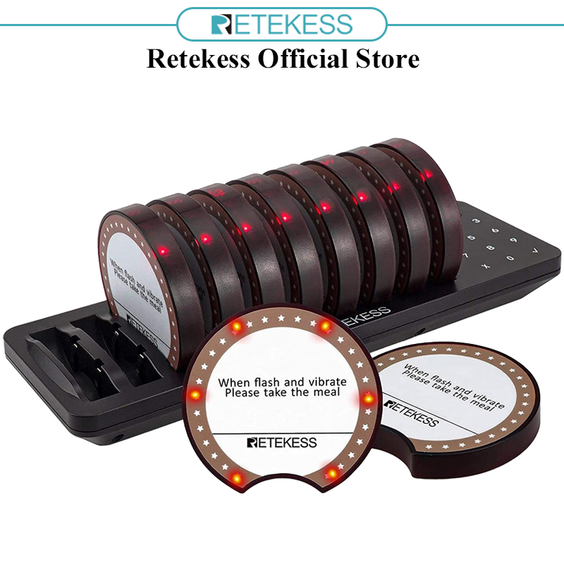 Retekess TD162 Wireless Calling Paging System Beeper Page with Buzzers ...