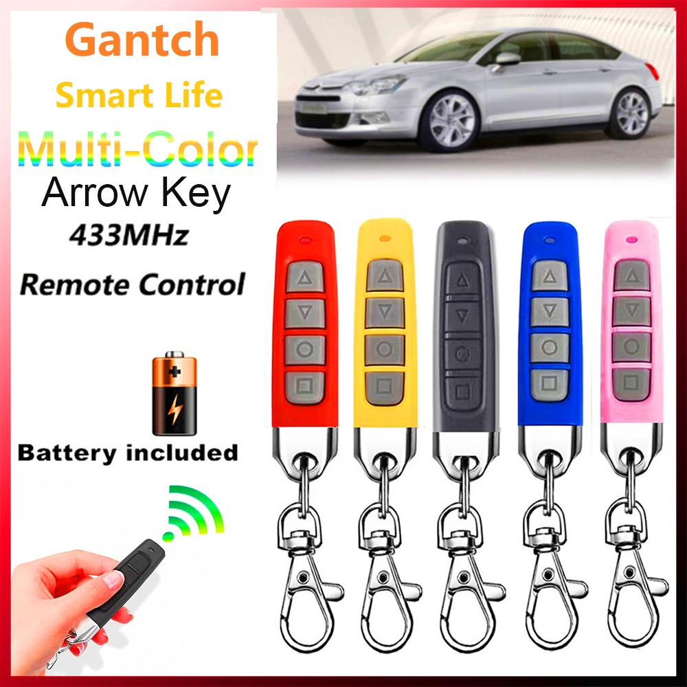 433mhz Auto Gate Remote Control 4 Button Garage Door Remote Key Remote ...