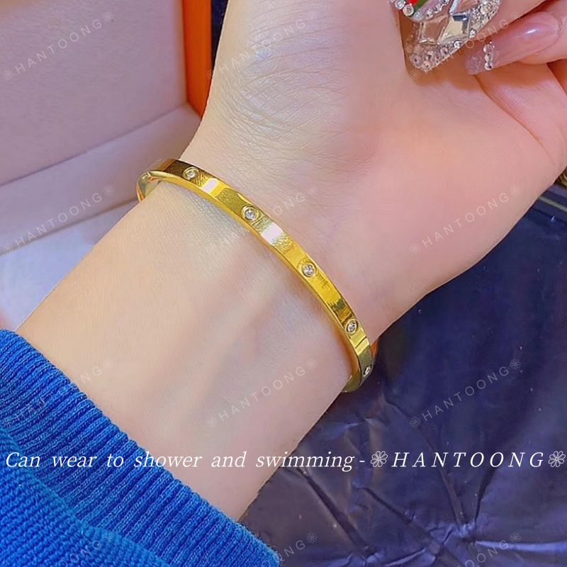 Gelang Tangan Perempuan Minimalist Women's Stainless Steel Bracelet ...
