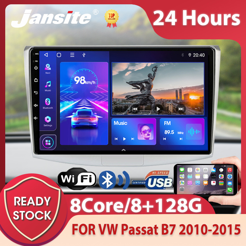 Jansite 2DIN Android Car Radio Multimedia Player QLED Screen WiFi ...