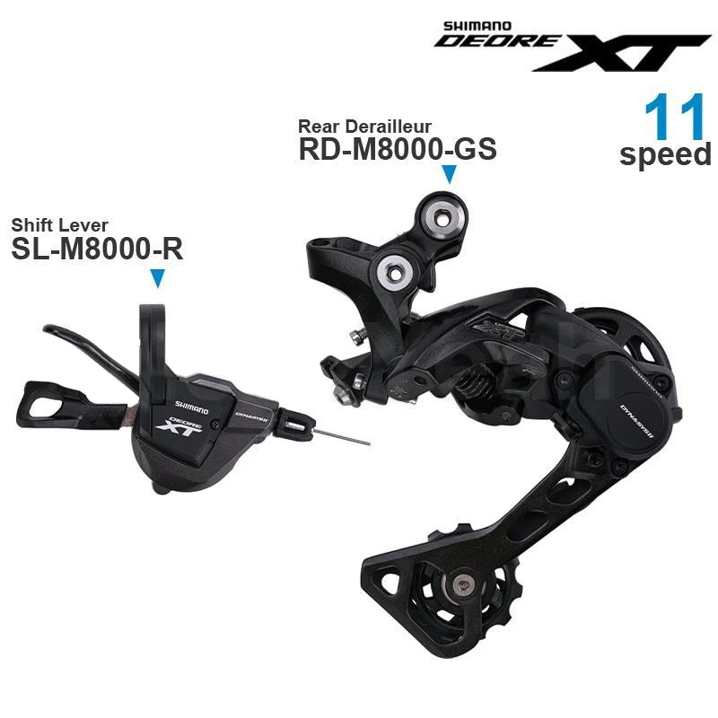 SHIMANO DEORE XT M8000 11v 11Speed Groupset SL-M8000 Shifter RD-M8000 REAR DERAILLEUR GS SGS ...
