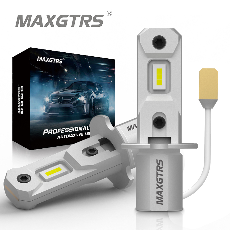 MAXGTRS 2pcs H3 Super Led Bulbs 80w Auto lights car led bulbs Car Light Source DC 12V-24V 6500K ...