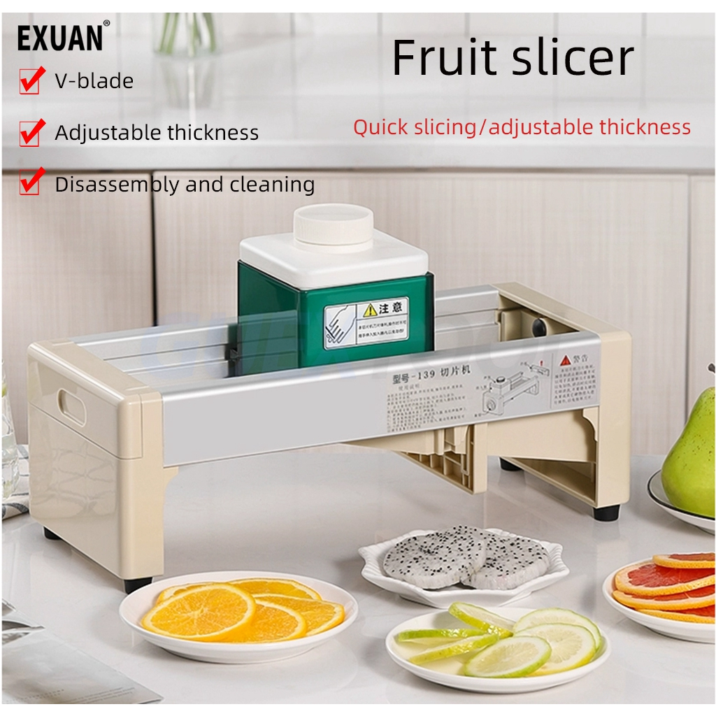 Ready Stock Portable Lemon Fruit Manual Slicers Multifunctional Tomato ...