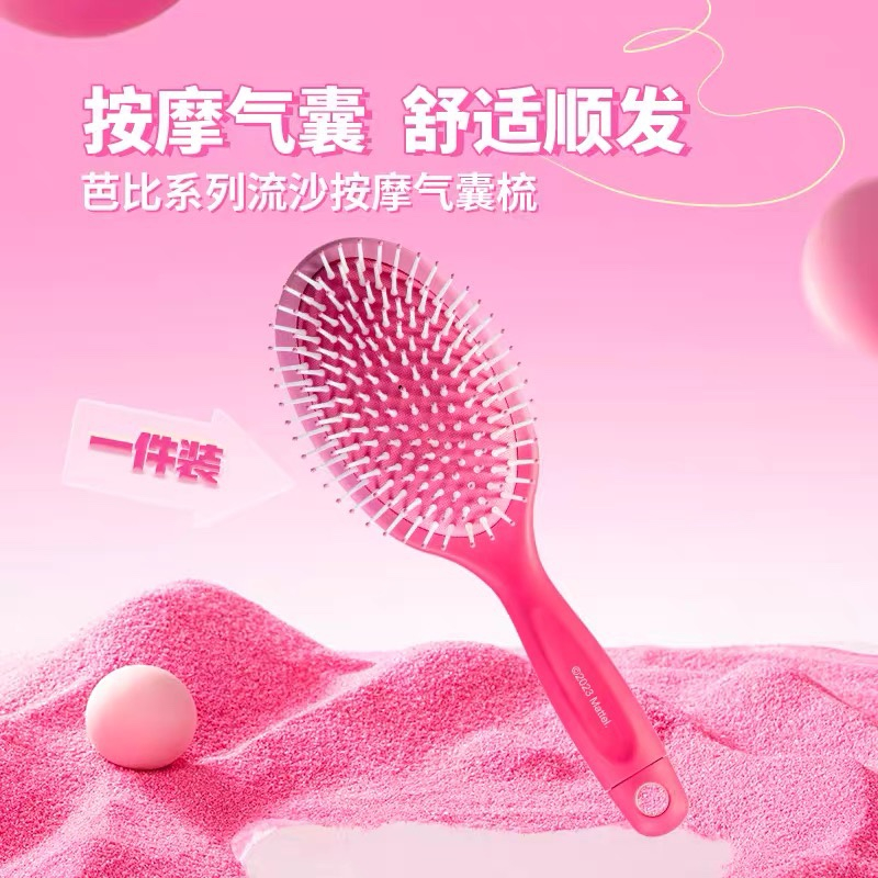 Miniso Premium Barbie Series Glitter Airbag Massage Comb Cute Comb ...