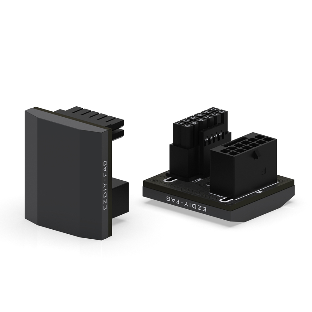 EZDIY-FAB 12VHPWR "RVS" GPU Adapter-180 Degrees Thin Alu 12+4Pin Angle ...