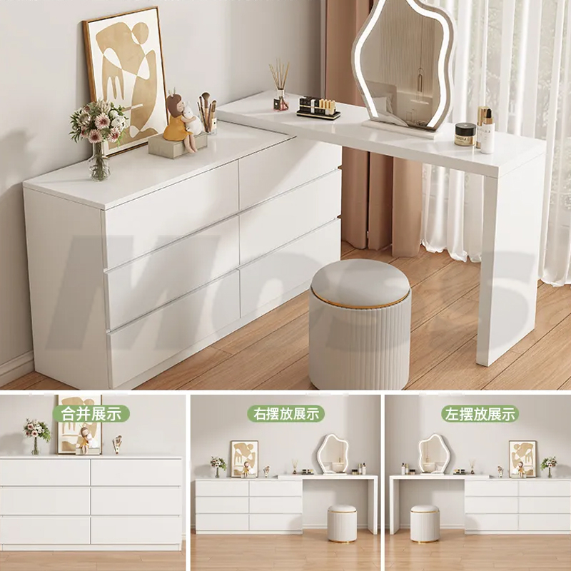 KA HDB Storage Cabinet Chest Drawer Dressing With Mirror Make Table ...