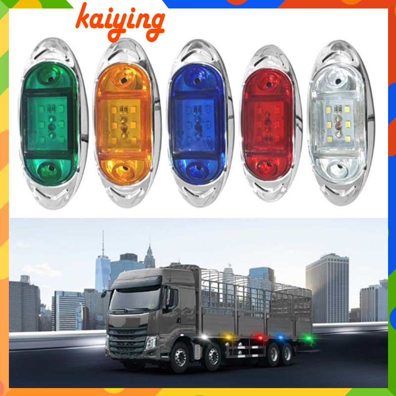 24V 6LED Side Light Truck Trailer Truck Front Sign Light Indicator ...