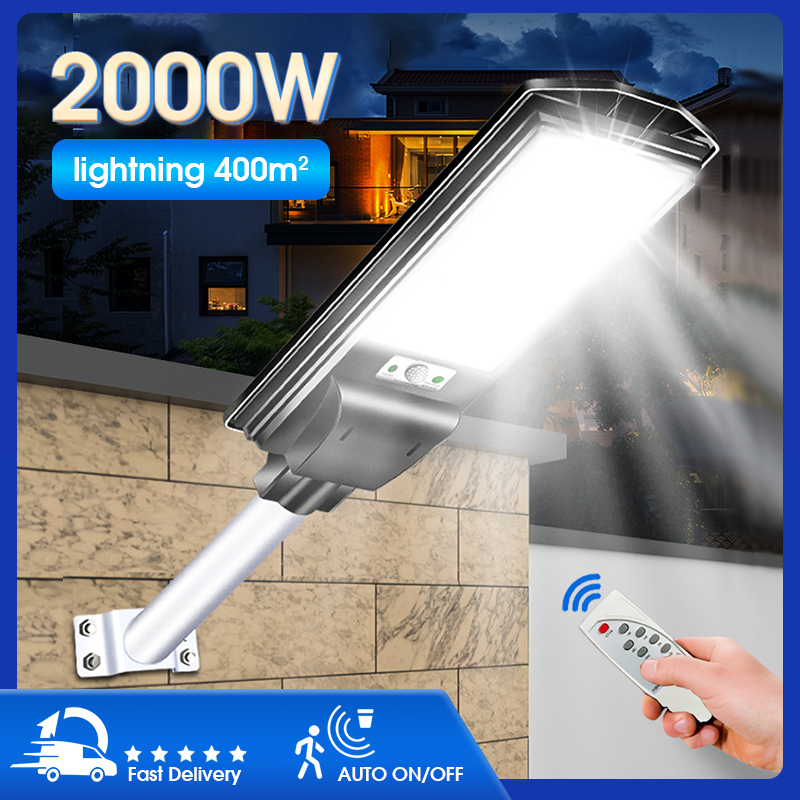 READY STOCK 700W/1500W/2000W Solar Lights Outdoor LED Solar Flood Light ...