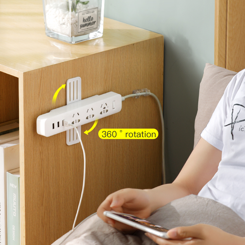 Socket Plug Holder Organizer Storage Wall-mounted Strong Traceless ...
