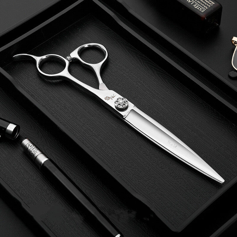 7 Inch Straight Cut Hair Scissor for Comprehensive Hairstylists Barber ...