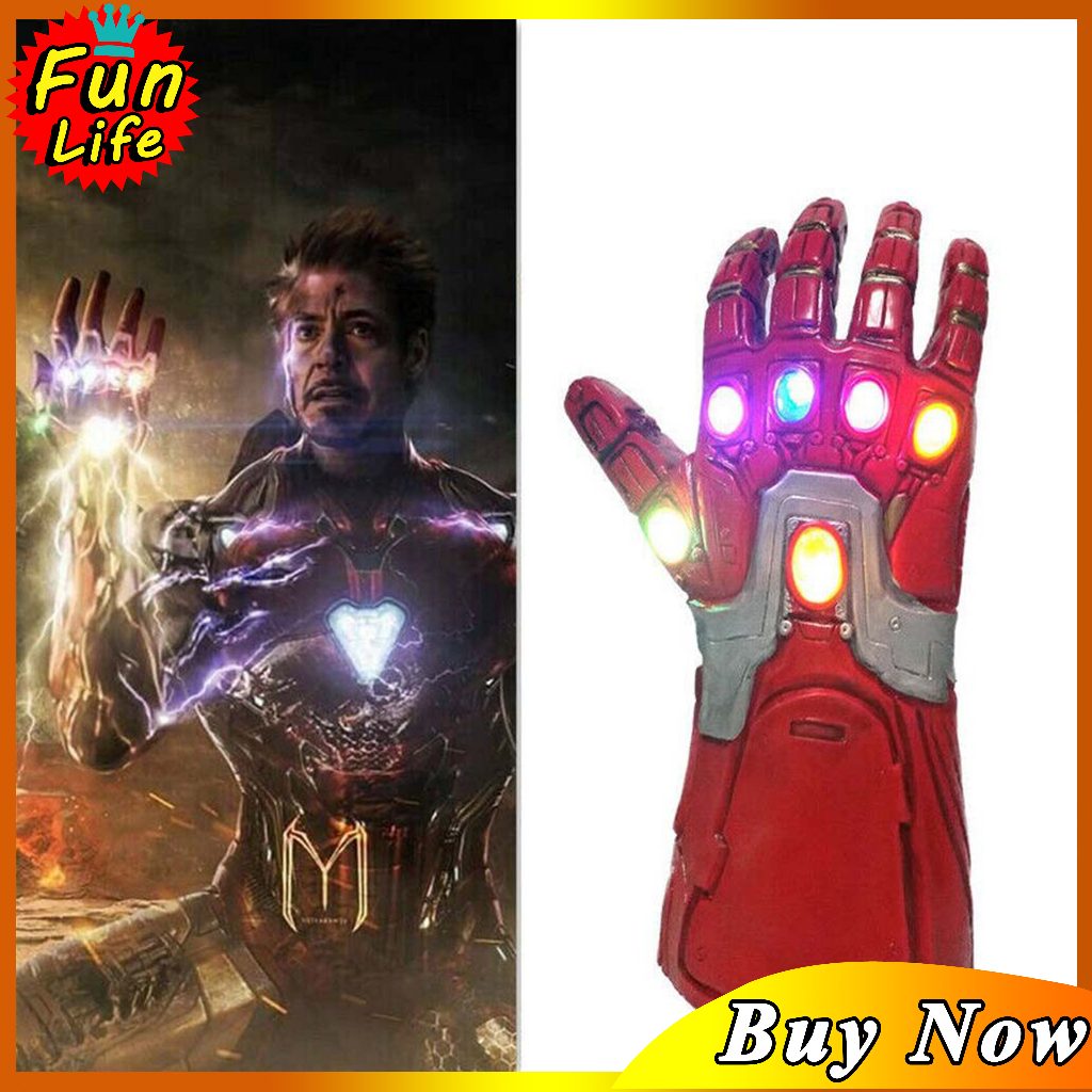 Six Coins Stars Kids Iron. Man Thanos Gauntlet Infinity War Gloves with ...