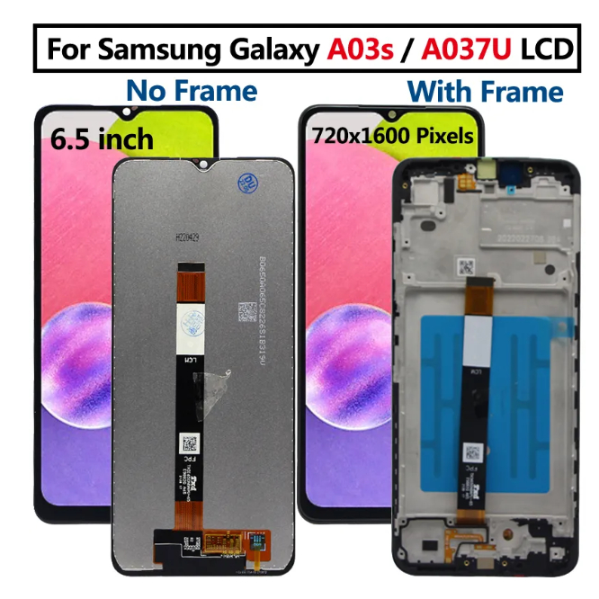 Original For Samsung Galaxy A03s LCD A037U,display with Frame Touch ...