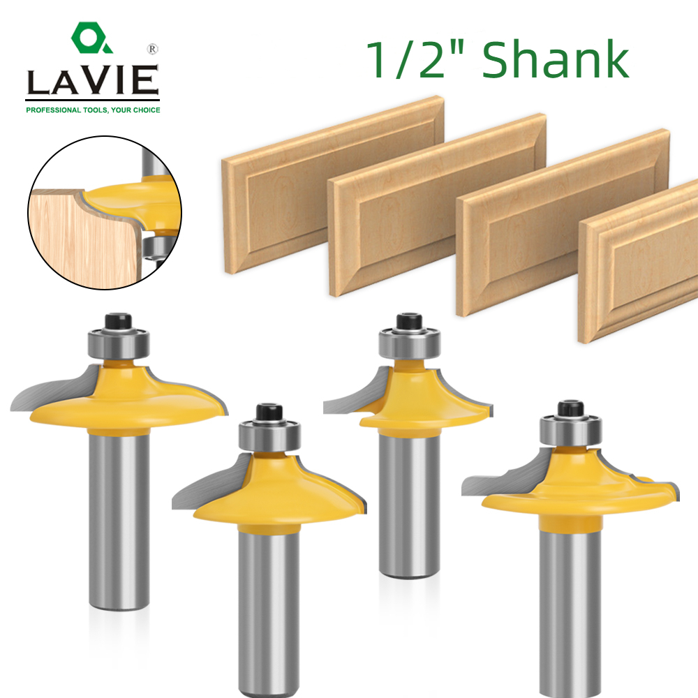 LAVIE 1pc 1/2 Shank Drawer Face Mill Round Over With Beading Edging ...