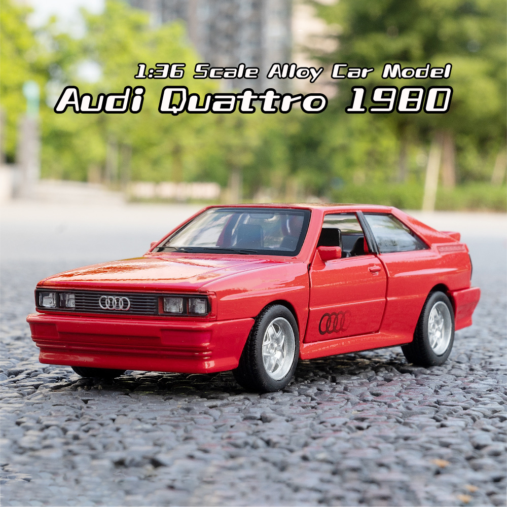 1:36 Scale Audi Quattro 1980 Alloy Car Model Diecast Car Lovers ...