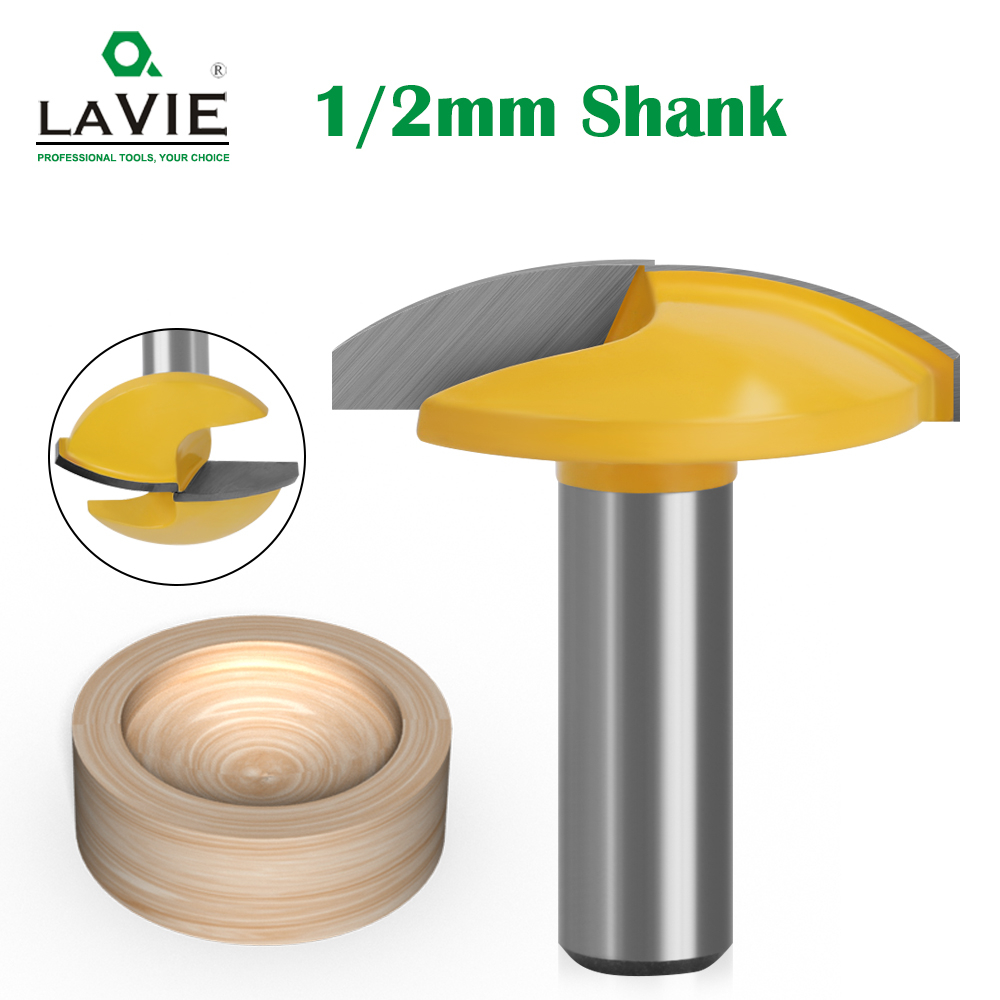 LA VIE 1pc 1/2” Shank 1-3/4” Wide Small Bowl Router Bit 1.65” Radius ...
