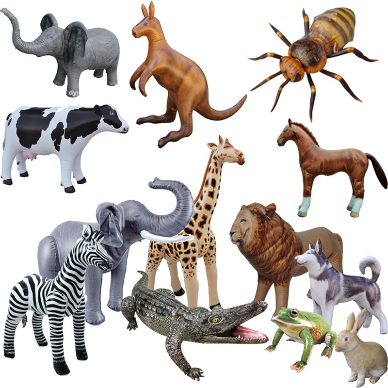 Giant Inflatable Jungle Animal Balloons Giraffe Zebra Simulation ...