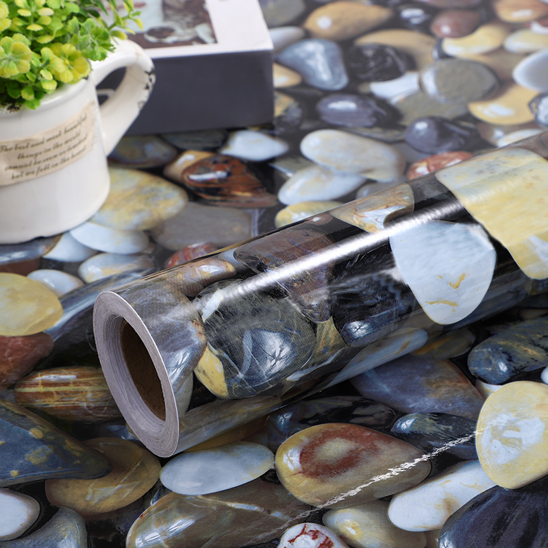 Pebble Thickened Marble Sticker Self-Adhesive Wallpaper PVC Waterproof ...