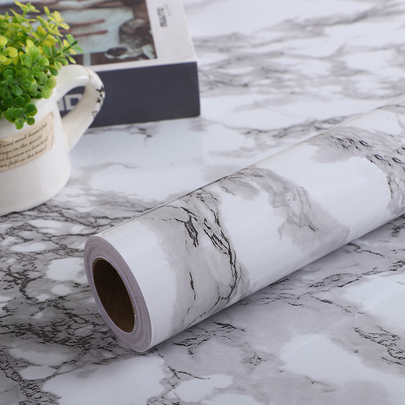 Yunpoint Self-adhesive Marble Wallpaper Kitchen Wall Stickers Waterproof Cabinet Table Decor ...