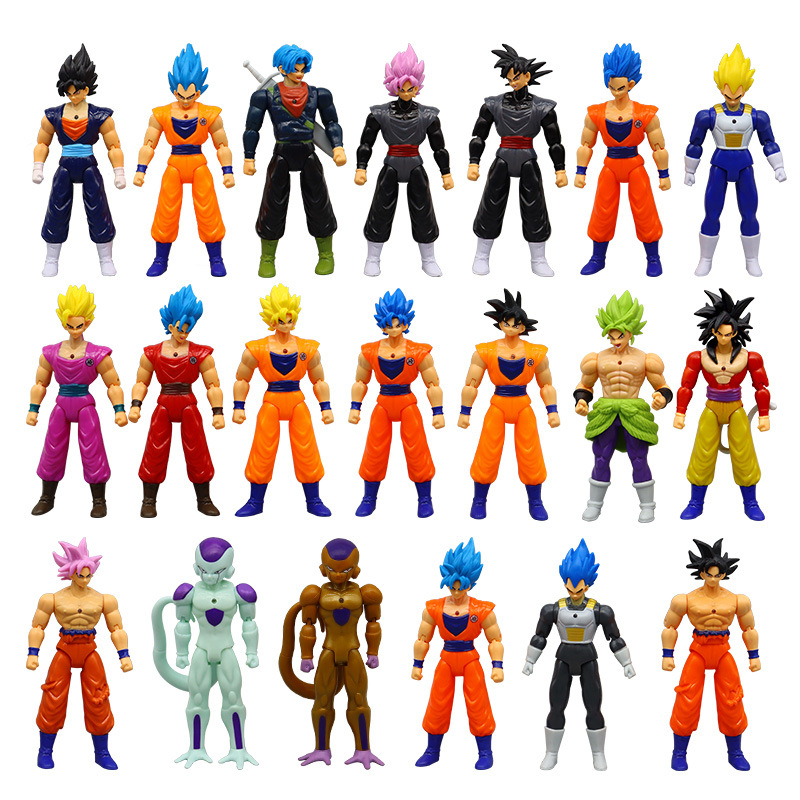 5Pcs/Set 16-18cm Dragon Ball Z Anime Figure Son Goku Vegeta Frieza ...