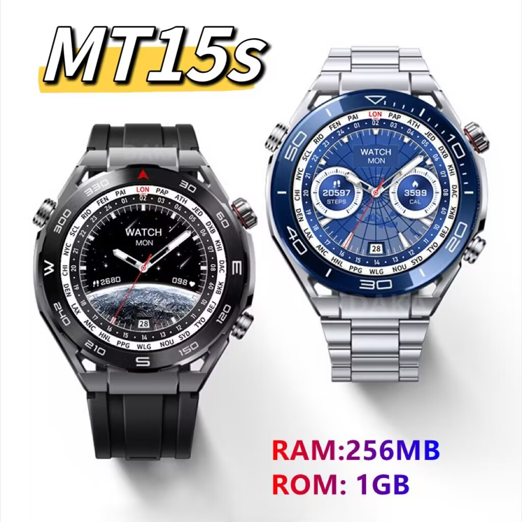 MT15S Smart watch 1G For Huawei Watch Ultimate round SmartWatch Men NFC ...