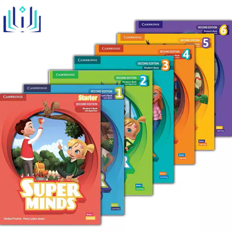 English “Super Minds 2nd Edition Level Starter/1/2/3/4/5/6” Primary ...