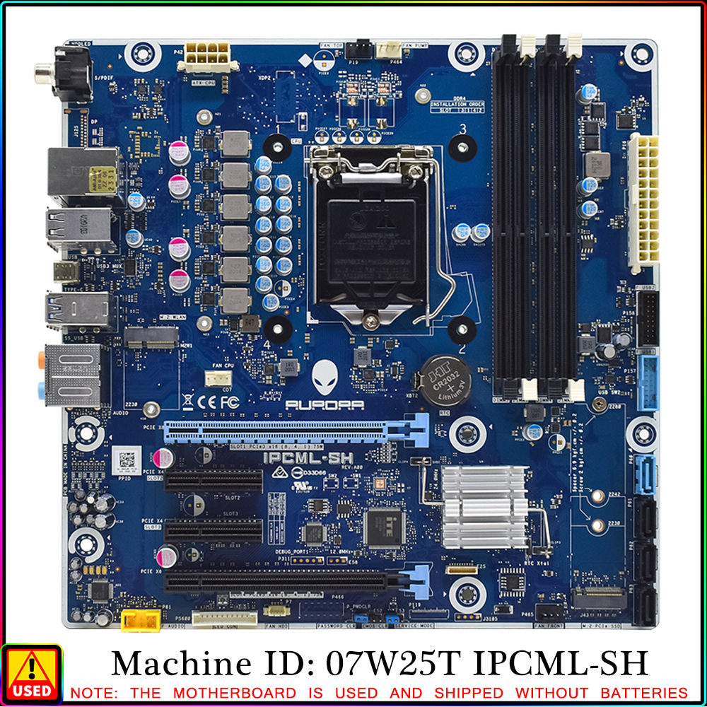 FOR Alienware Aurora R12 Motherboard IPCML-SH 07W25T P0JWX | Shopee ...