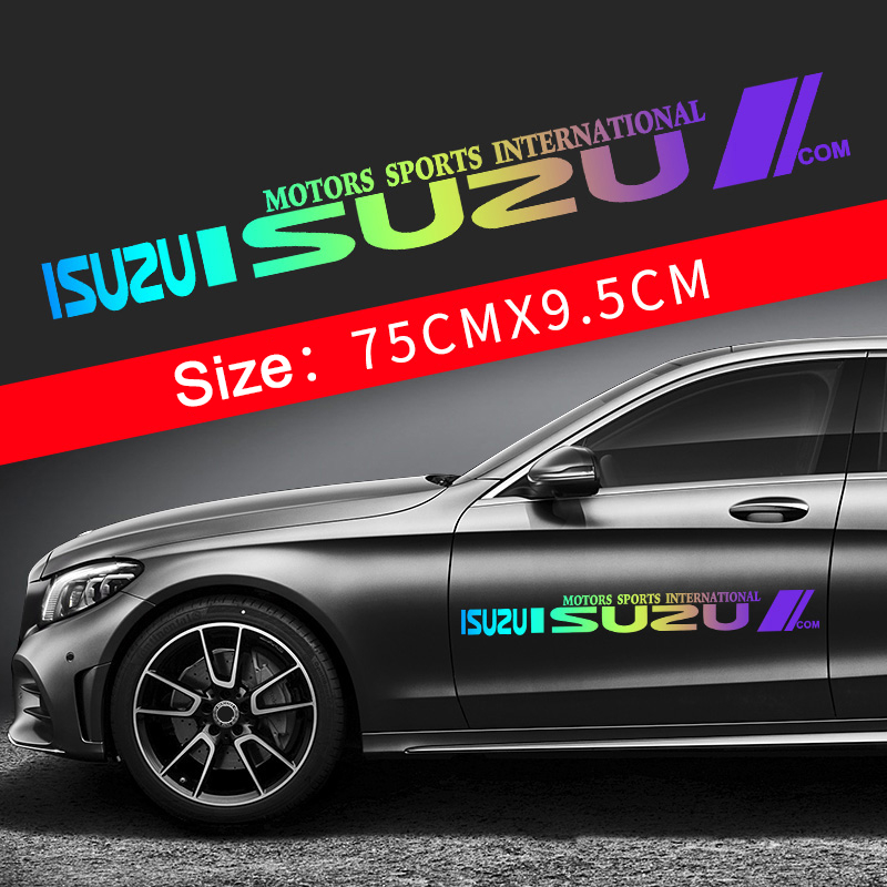 2PCS Car Body Stickers Car Door Side Stickers Car Emblem Decal ...