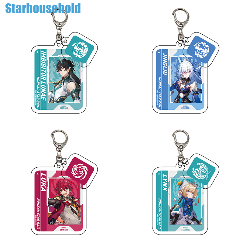 Game Honkai: Star Rail keychain Acheron Robin Boothill 2 in 1 Acrylic ...